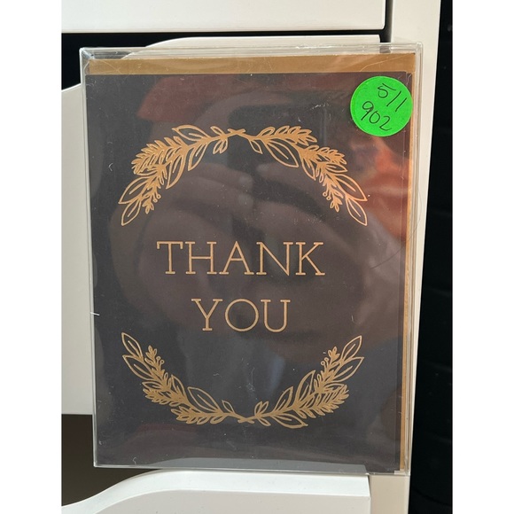 Paper Source | Party Supplies | New Paper Source Black Gold Thank You ...
